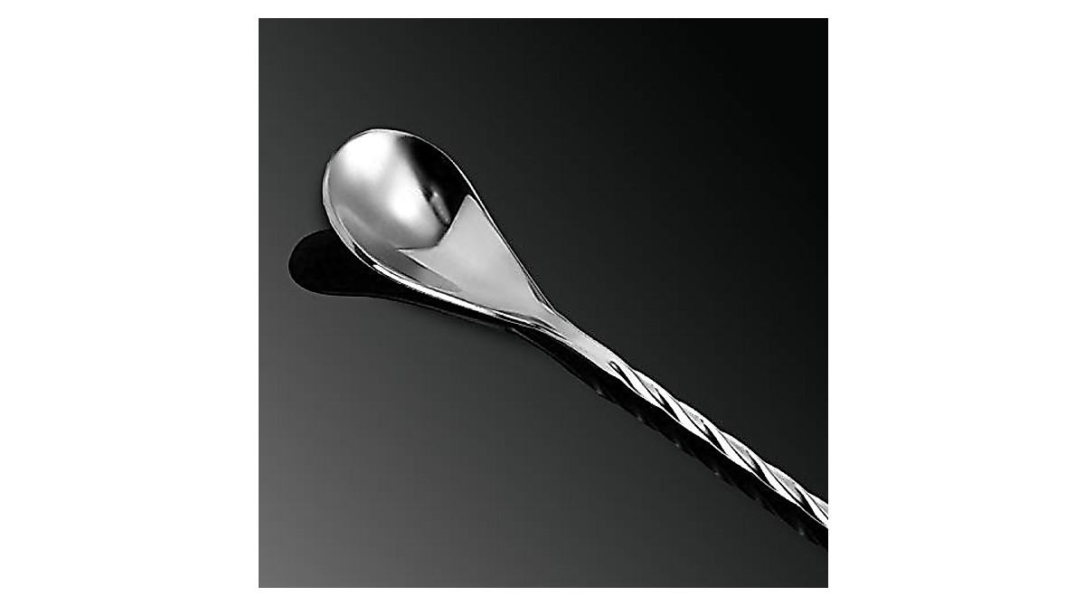 12-Inch Stainless Steel Bartending Spoon - Perfect for Cocktails