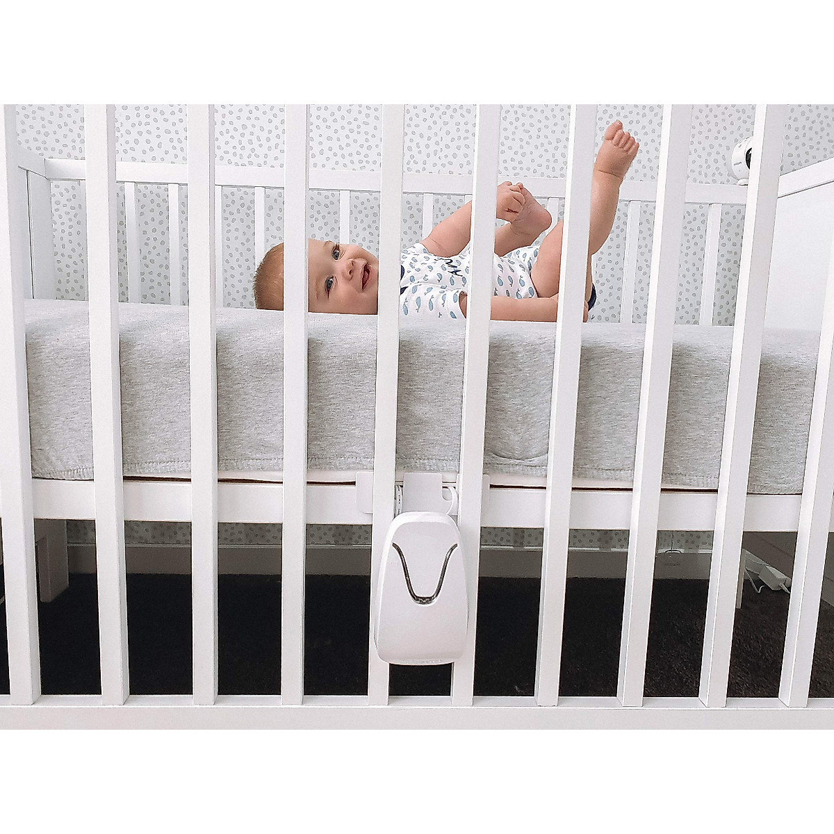 Babysense Video & Movement Baby Monitor - Bundle Pack - Babysense Video Baby Monitor V43 Split Screen with Two PTZ Cameras & Babysense 7 Under-The-Mattress Baby Movement Monitor - 2 in 1