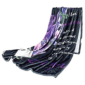 Zando Great Mothers Day Gifts for Mom,Birthday Gifts for Women,Grandma Gifts for Mom,Mothers Day Throw Blanket for Mom from Daughter Son Super Soft Sofa Bed Blanket To My Mom,Purple Flower 60"x80"