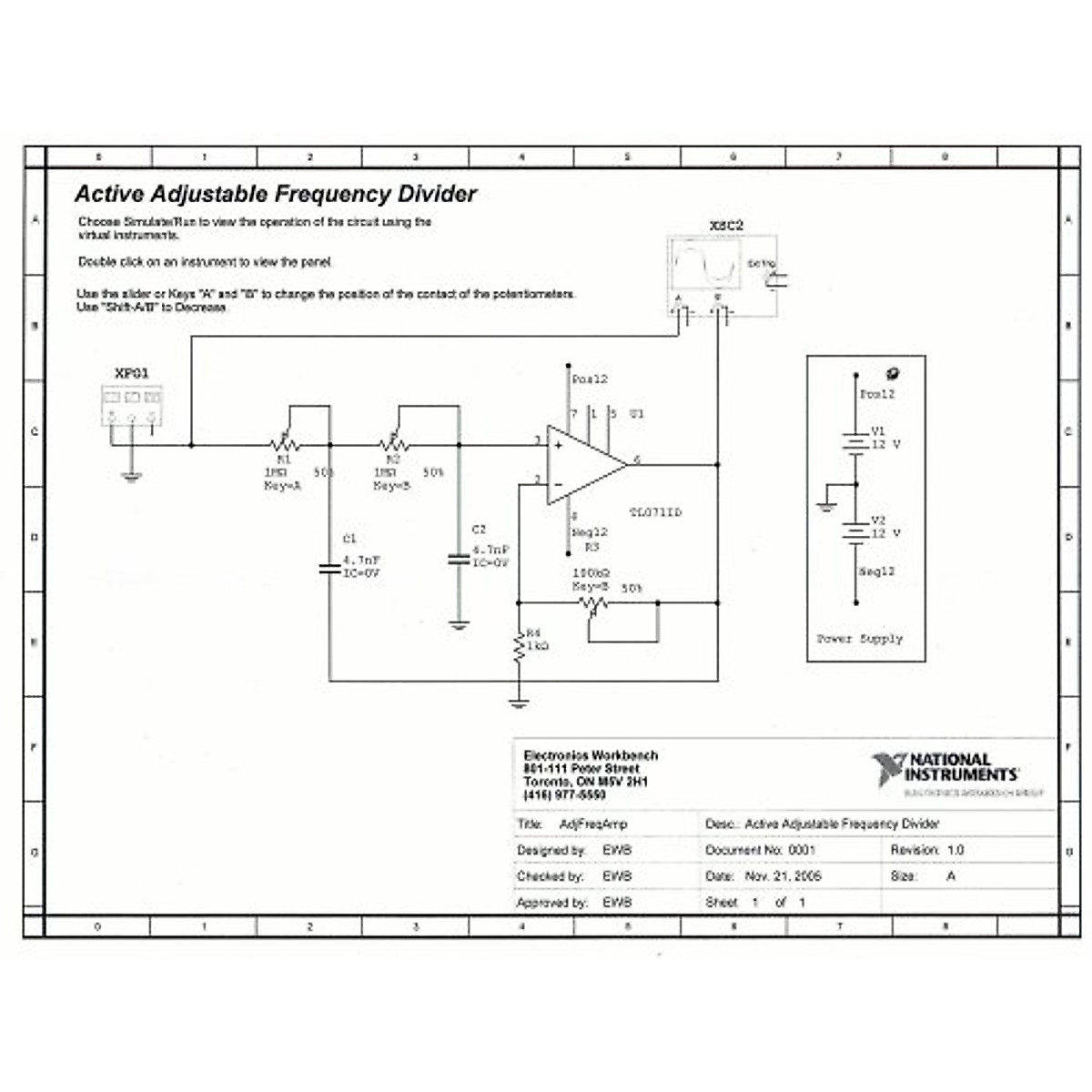 NI Multisim 11 (Student Edition) Plus Electronics Workbench Tutorial