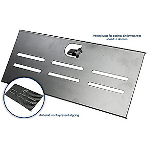 Mount Plus MP-APM-05-01 Top Shelf TV Mounting Bracket 12-inch Wide Platform | Holds Speaker, Streaming Device, Game Console, and More (1 Pack)