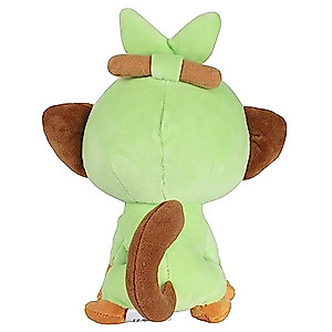 Pokemon 8" Grookey Plush Officially Licensed - Sword and Shield Starter Figure - Authentic Soft Stuffed Animal Toy - Valentine's Day & Easter Basket Stuffer Gift for Kids, Boys, Girls - 2+