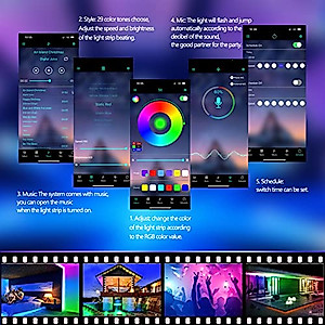 Uspeedy 71in Floating TV Stand, High Gloss Entertainment Center for TVs Up to 80 inch,Led Stand Wall Mounted with LED Lights,TV Console Shelf,Media Furniture(Black 1)