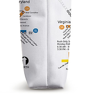 Subway System Washington DC Tote Bag