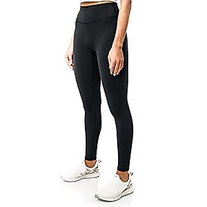 Kamo Fitness Serenity No Front Seam Leggings 25" Inseam Yoga Pants High Waisted Soft Workout Tights (Black, M)