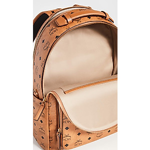 MCM Men's Stark Backpack 40, Cognac, Brown, One Size