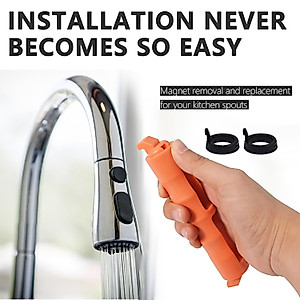 ZNTVW RP80977 Plumbing Magnet Replacement Kit Compatible with Delta Kitchen Faucet, Faucet Cleaning Magnet Installation And Removal Tool