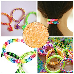 QONCV S Clips, 500 Pieces Boxed, Clear, Loom Rubber Band Clips, Plastic Band Clips, Bracelets DIY Making Refill Kit, Connectors Refills, Loom Bracelets DIY Handicrafts, Exquisite Gadgets.