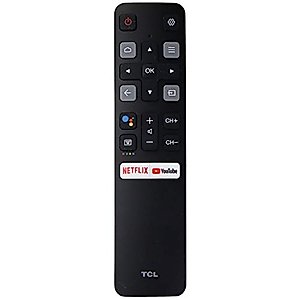 TCL Original Remote Control (RC802V FNR2) for Select TCL TVs - Black