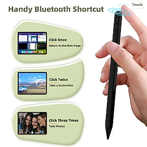 iPad Pencil (2 Pcs) with Palm Rejection, Stylus Pen for iPad with Tilt & Magnetic, Active Pencil Compatible with (2018-2022) Apple iPad Pro 11/12.9", iPad 6/7/8/9, iPad Mini 5/6, iPad Air 3/4/5