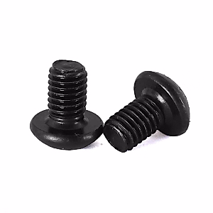 PZRT 40 pcs M5 x 8mm Round Head Hexagon Socket Screws, 10.9 high-Strength Hexagon Socket Round Head Screws, Black