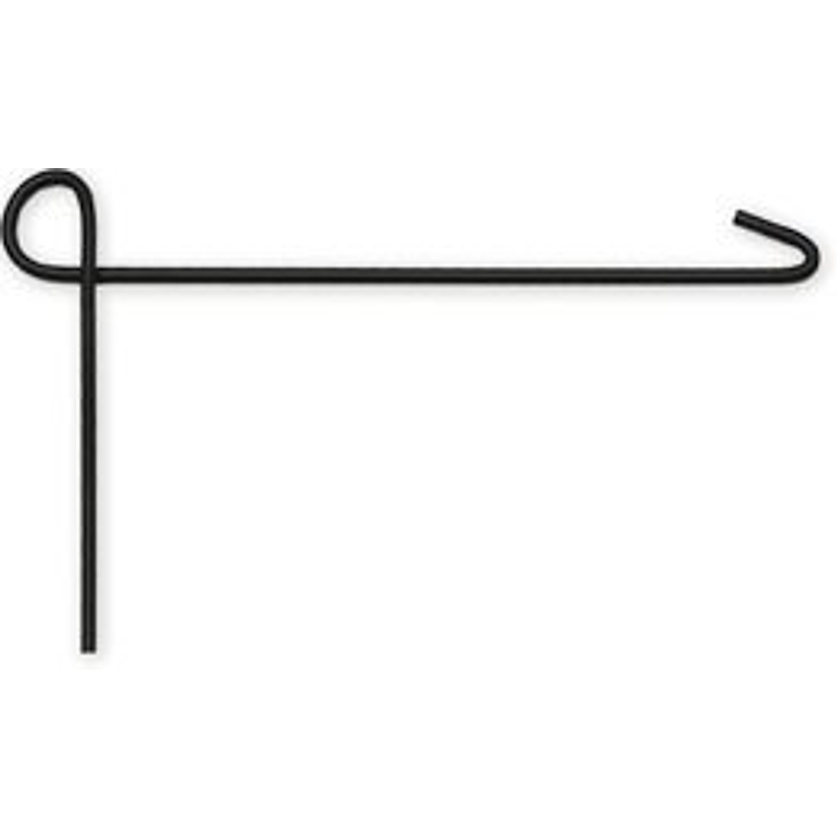 Evergreen Flag Classic Black Iron Garden Flag Stand with Rubber Stopper - 17.5" x 44"H