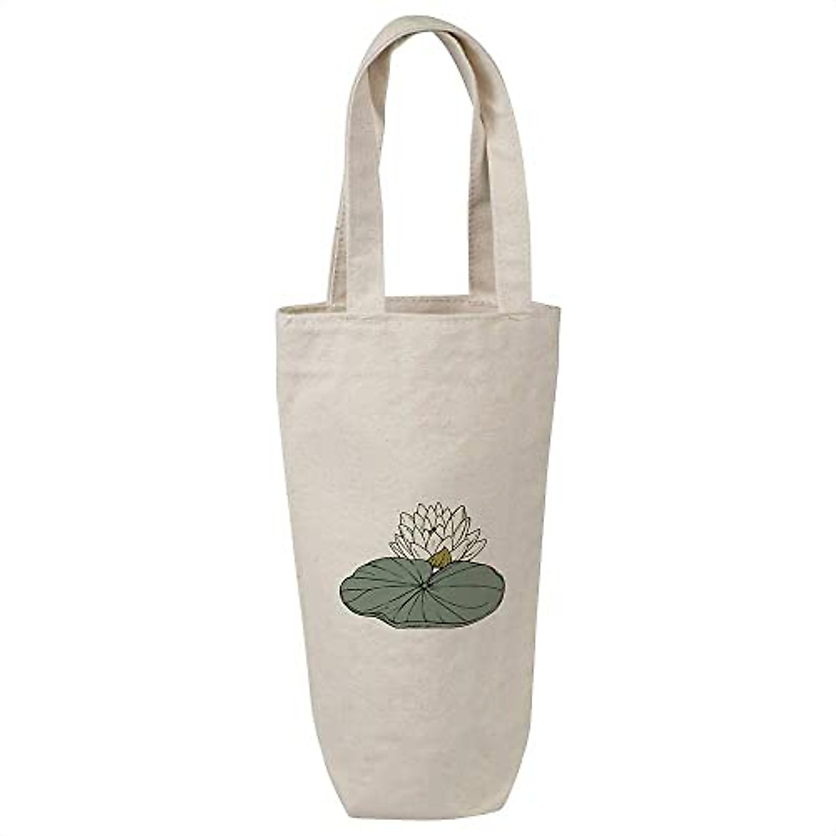 Azeeda 'Lilly pad' Cotton Wine Bottle Gift/Travel Bag (BL00028124)