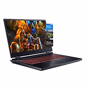 Acer Nitro Gaming Laptop 17.3" FHD IPS 144Hz Gamer Laptops Newest, Intel 12Cores i5-12500H Up to 4.5GHz, 16GB RAM 1TB SSD, GeForce RTX 3050, Backlit Keyboard, Thunderbolt 4, Win 11 +CUE Accessories