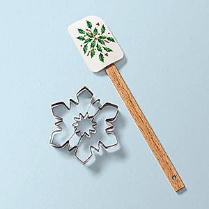 Lenox Holiday Spatula with Snowflake Cookie Cutter, 0.35, Multi