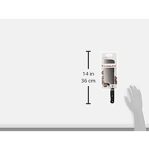 KitchenAid KKFTR6CLOB Classic Forged Series Triple Rivet Cleaver, Onyx Black, 6"