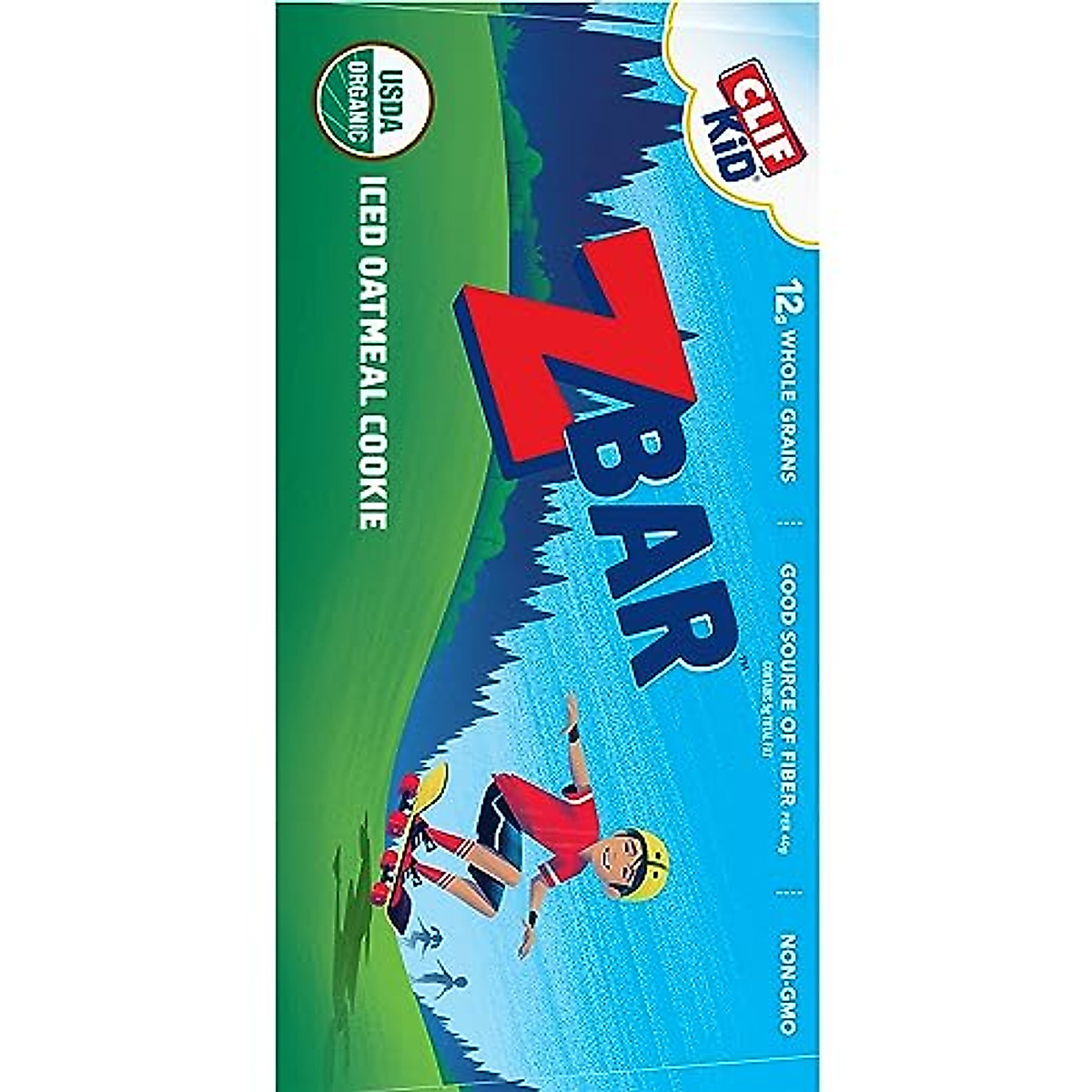 CLIF Kid Zbar - Iced Oatmeal Cookie - Soft Baked Whole Grain Snack Bars - USDA Organic - Non-GMO - Plant-Based - 1.27 oz. (24 Pack)