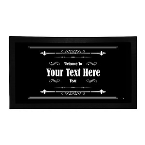 Bang Tidy Clothing Bar Runner Welcome to Your Name's Bar Drip Spill Mat Personalized Bar Gifts