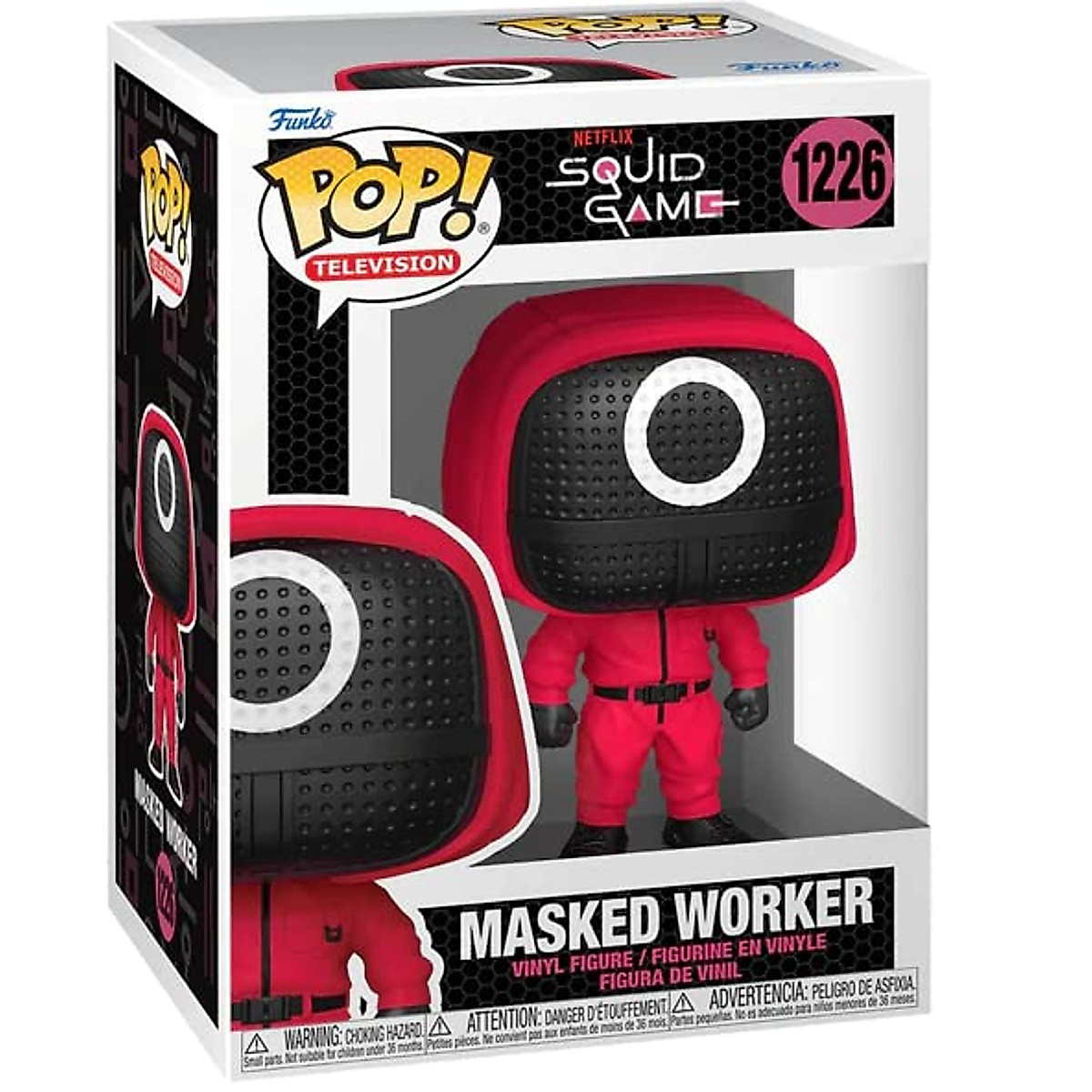 [Squid] Game - Masked Worker Funko Pop! Vinyl Figure (Bundled with Compatible Pop Box Protector Case)_AB