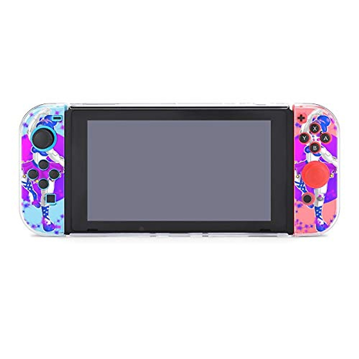 FNAF Ba-llora Case Compatible with Nintendo Switch, Shock-Absorption Anti-Scratch Protection Case, Crystal Clear Case for Nintendo Switch