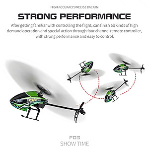 GoolRC F03 RC Helicopter, 4CH 2.4GHz Remote Control Helicopter with 6-Axis Gyro, Altitude Hold, One Key Take Off/Landing, Easy to Fly for Kids, Adults and Beginners, Include 3 Batteries