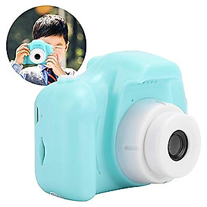 Mini Camera Portable Toy for Children, Digital Camera with TFT Color Screen, Fixed Lens Digital Video Camera, Cute Cartoon Camera Multi Cartoon Photo Frames(Green)
