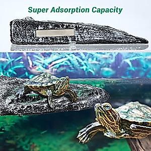 INKPET Turtle Floating Basking Platform, Reptile Climbing Tortoise Resin Resting Terrace for Frogs Newts Amphibians Lizard