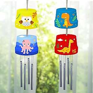 2-Pack Make A Wind Chime Crafts Kits, Arts and Crafts for Kids Toys for Boys Girls Age 3-5 4-8 8-12