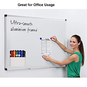 Magnetic Dry Erase Marker Holder,Pen and Eraser Holder for Whiteboard，Magnet Pencil Cup Utility Storage Organizer for Office , Refrigerator, Locker and Metal Cabinets (2 Pack)
