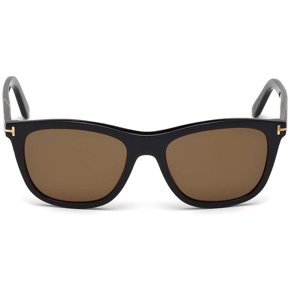 Tom Ford FT0500-F Sunglasses - Shiny Black Frame, Brown Polarized Lenses, 54 mm Lens FT0500-F5401H