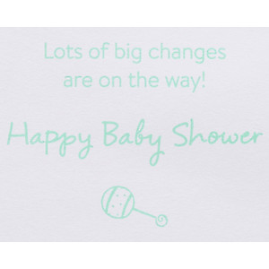 Papyrus Baby Shower Card (Big Changes)