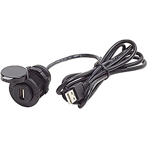 Blue Sea Systems 1044 USB 2.0 Port W/EXT Cable 12VDC, Blue