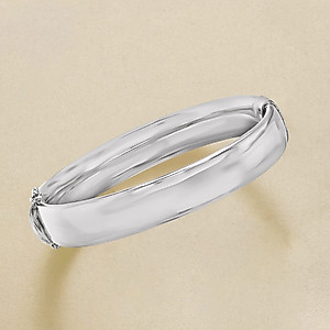 Ross-Simons 12mm Sterling Silver Bangle Bracelet. 8 inches