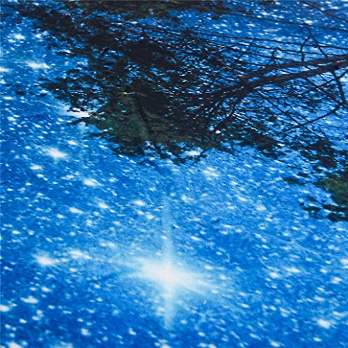 Goodbath Throw Blanket, Starry Night Galaxy Forest Trees Fleece Throw Blanket for Couch Sofa Bed Traveling, 58 x 80 Inch