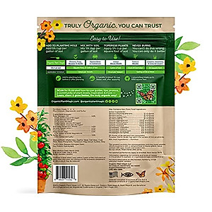 Organic Plant Magic - Truly Organic™ Slow Release Granular Fertilizer : Long-Lasting Plant Food Granules for All Indoor & Outdoor Flowers, Vegetable Gardens, Herbs, Fruit Trees, Shrubs, Lawns & House Plants [One 4 lb Bag]