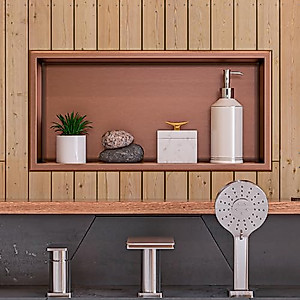 ALFI brand ABNP1616-BC Shower Niche, Brushed Copper