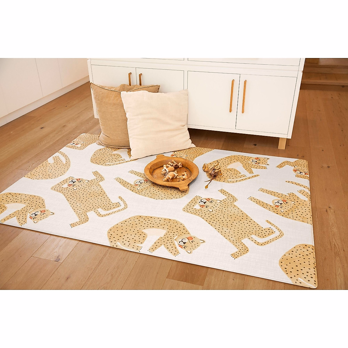 Lillefolk Stylish Baby Play Mat for Floor - Reversible Foam Play Mat as Baby Crawling Mat - Foam Baby Mat for Floor Play Mats - Babies & Toddlers Non Toxic Play Mat Baby Tummy Time Mat 6.9ft x 4.6ft