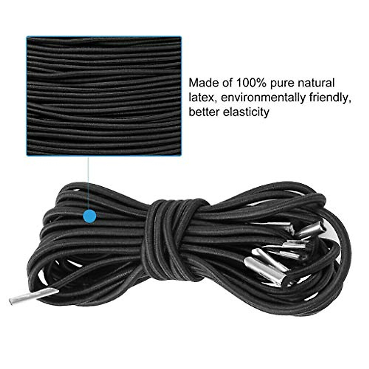 Universal Replacement Cords for Zero Gravity Chair 4 PCS Replacement Lace Cords (8 Cords(4 Longs + 4 Shorts), Black)