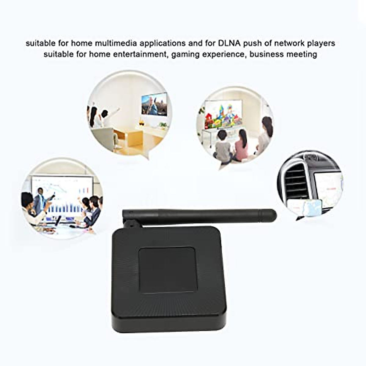 Zunate Wireless HDMI Transmitter Receiver, Wireless WiFi Display Receiver for AirPlay Mirroring OS Systems Miracast Windows Android