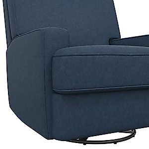 Baby Relax Rylan Swivel Glider Chair, Coil Seating, Dark Blue Recliner