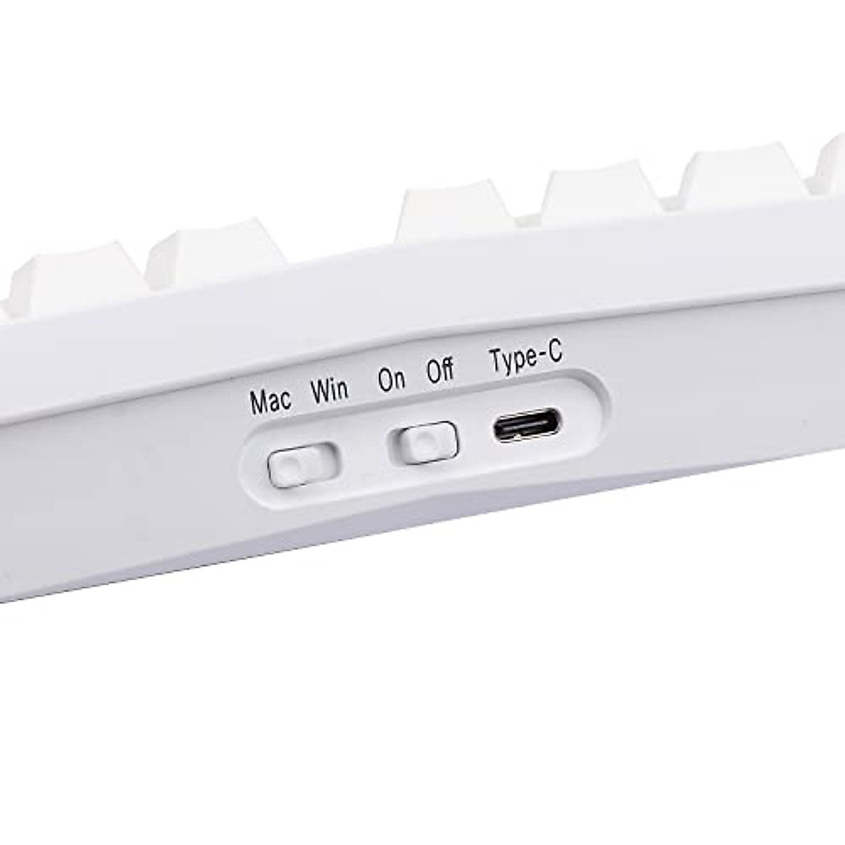 EPOMAKER Feker Alice Layout Gasket 68-Key Hot Swappable Bluetooth/2.4Ghz/ Type-C Wired/Wireless Gaming Keyboard, with 8000mAh Battery, NKRO, RGB Backlight, Dye-sub PBT Keycaps, for Win/Mac(White)