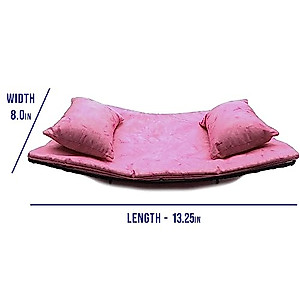 Chaise Lounge for Bearded Dragons, Pink Batik Fabric