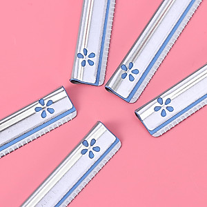 Tinksky 5pcs Eyebrow Shaper Razor Trimmer Shaver Hair Remover Set (Blue)