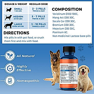 Demodectic Mange Relief for Dogs - All Natural Healthy Coat and Itch Relief for Puppy Mange, Canine Scabies and Walking Dandruff on Skin (450 Pills)