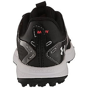 Under Armour Boy's Yard Turf Jr. Baseball Shoe, (001) Black/Black/White, 1 Little Kid