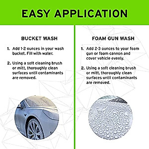 Ceramic Car Shampoo - Car Soap Foam Car Wash - Adds Hydrophobic Protection With Every Wash | Maintains Ceramic Coatings, Waxes Or Sealants | Fortified With Sio2 Ingredients For Incredible Shine