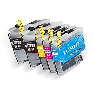 Victor LC3033XXL LC3033 Ink Cartridge for Brother LC3033 XXL LC3033 for Brother MFC J805DW MFC J805DW MFC J815DW MFC J995DW MFC J995DW Printer (LC3033XL 2BK C M Y Packing) Black/Cyan/Magenta/Yellow