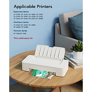 502 High Capacity Compatible Refill Ink Bottle Replacement for Epson 502 Ink Refill Bottles (Not Sublimation Ink) Use for EcoTank ET-2850 ET-3830 ET-3850 ET-2760 ET-3760 ET-15000 Printer (4 Bottles)