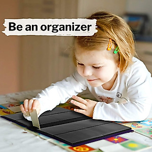 Sentinol Small Card Collection Binder - 4 Pocket Trading Card Binder with Sleeves Hold 160 Cards in Heavyweight Sleeves, Card Album for Baseball Card, Hockey Cards, Mini Photos (Purple, 1 Pack)