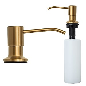 Strictly Sinks Liquid Soap Dispenser - Stainless Steel Dish Soap Dispenser, Refillable Kitchen Soap Dispenser for Kitchen Sink, Soap Dispenser Bottle with Stainless Steel Pump